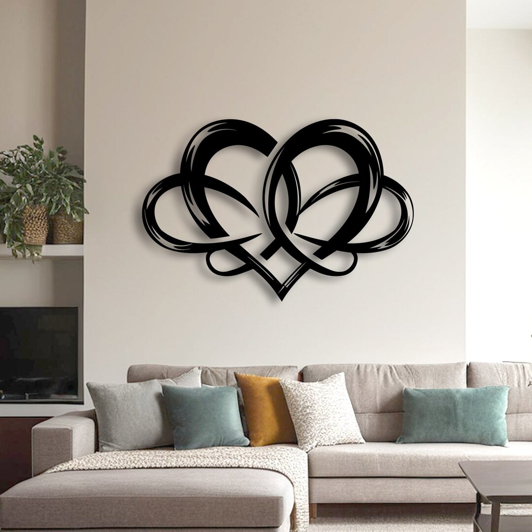 Infinity Heart Metal Wall Art, Infinity Heart Metal Wall Decor,metal ... Infinity Heart Metal Wall Art, Infinity Heart Metal Wall Decor,metal ...