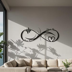 Metal Infinity Love Wall Decor,infinity Love Metal Wall Art, Metal ...