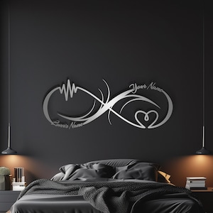 Metal Infinity Love Wall Decor,infinity Love Metal Wall Art, Metal ...