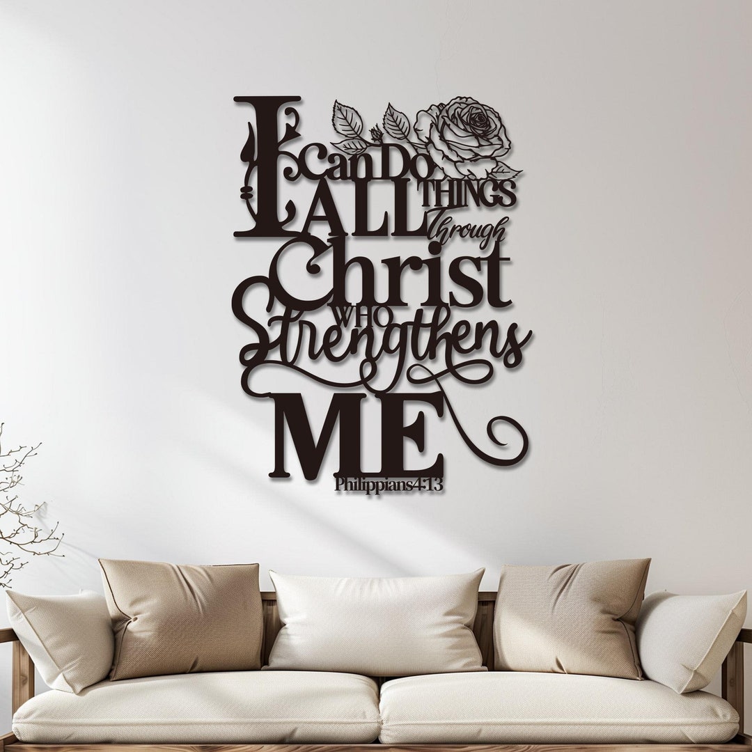 Christian Metal Wall Decor,jesus Wall Decor,metal Bible Verse,metal ...