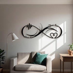 Metal Infinity Love Wall Decor,infinity Love Metal Wall Art, Metal ...