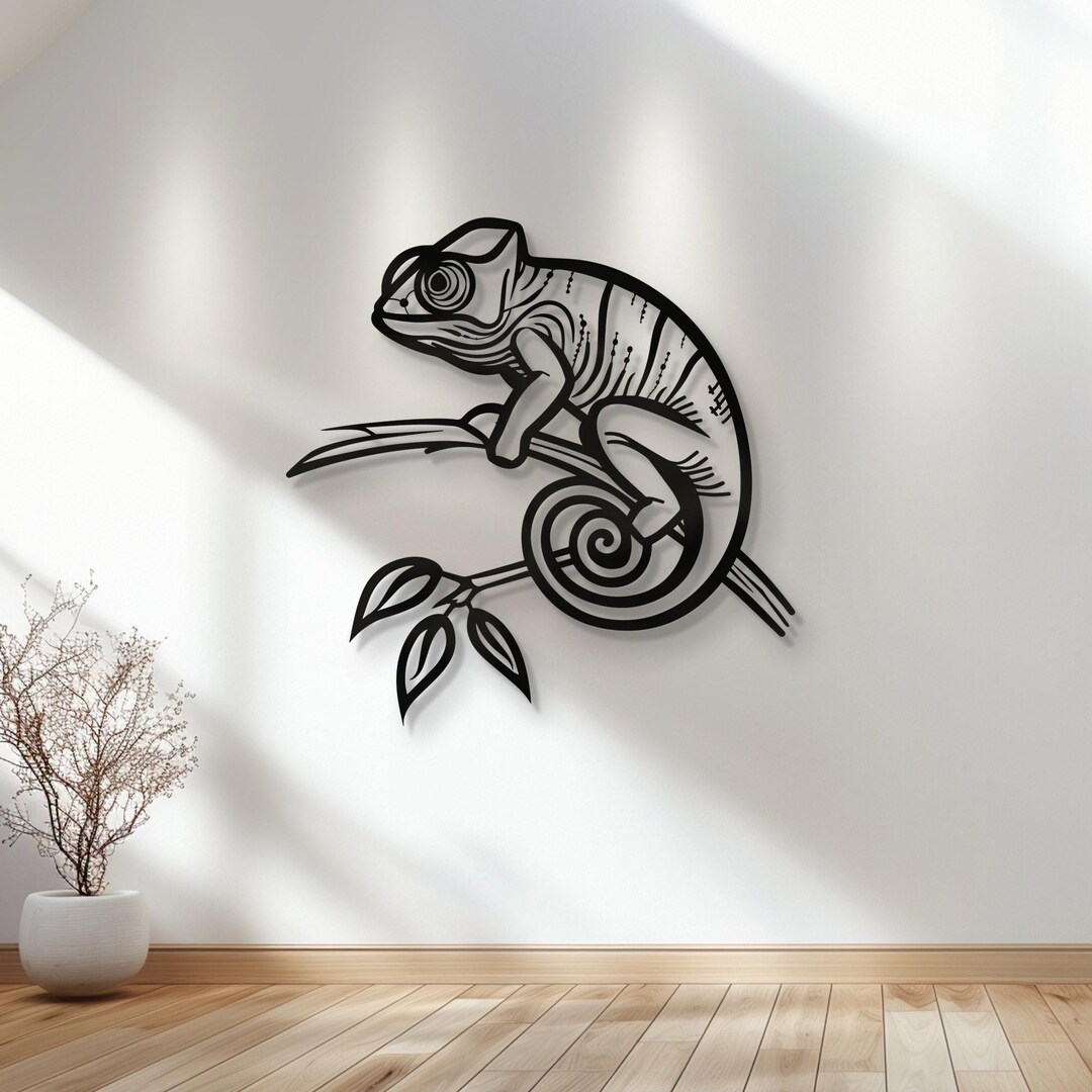 Chameleon Wall Art,chameleon Wall Decor,chameleon Metal Art,large ...