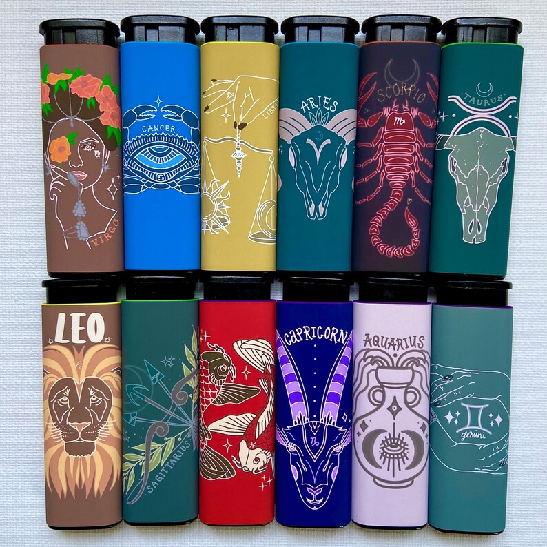 LIMITED You Choose Over 20 Designs Handmade Art Lighters - Etsy
