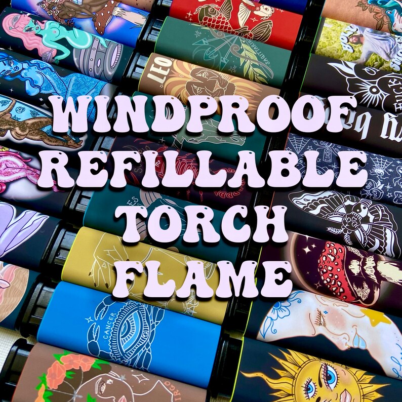 TORCH PINUP LIGHTERS Pinup Style Art Lighters Traditional - Etsy