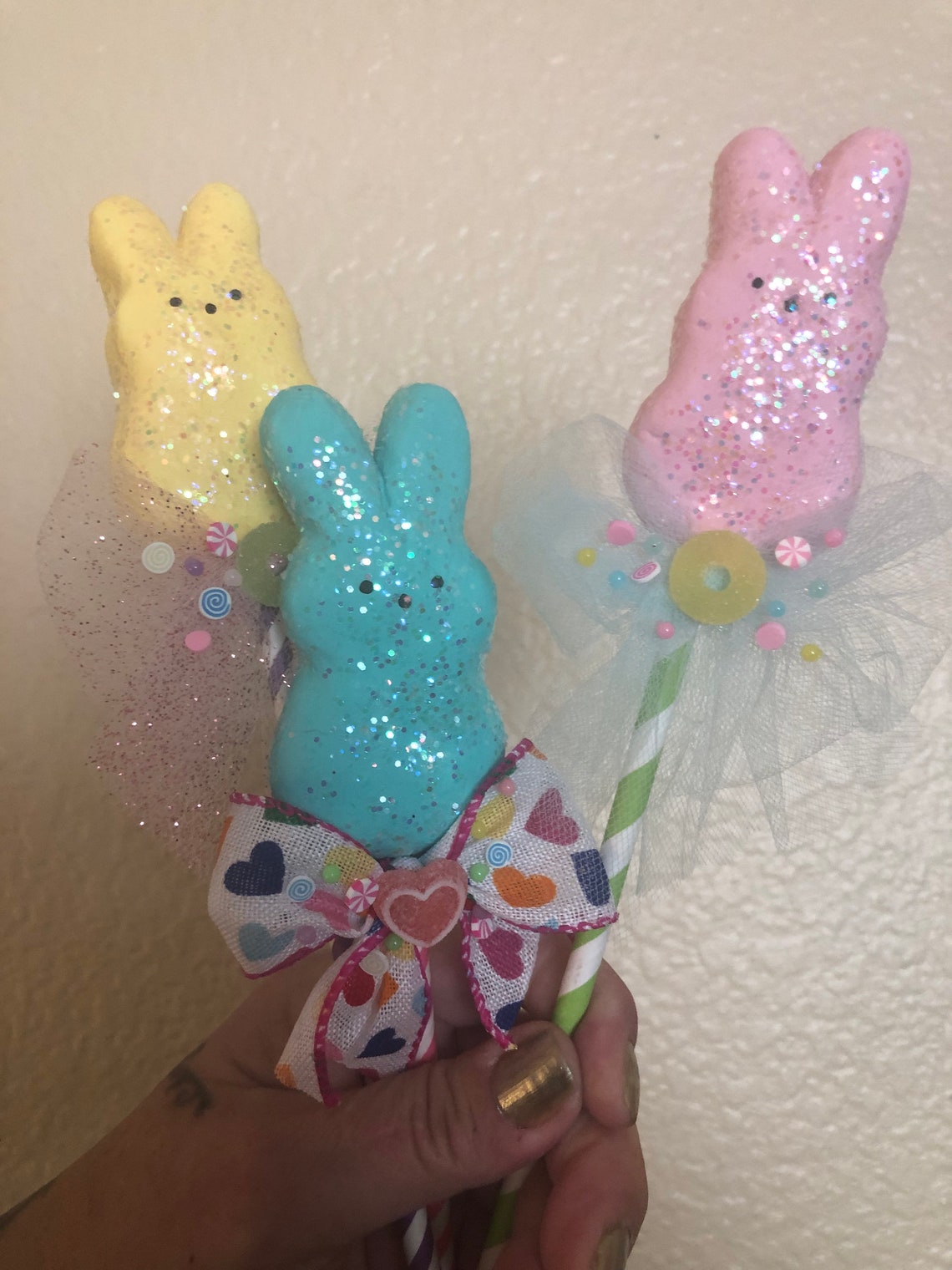 Faux Marshmallow Bunny Pops - Etsy