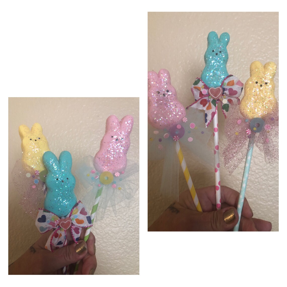 Faux Marshmallow Bunny Pops - Etsy