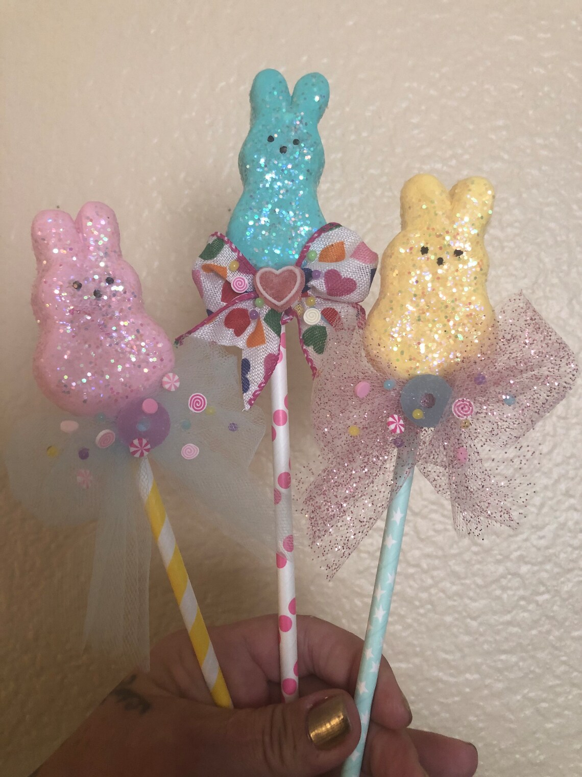 Faux Marshmallow Bunny Pops - Etsy