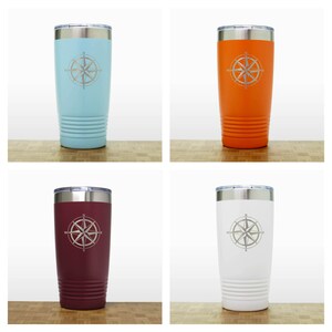 Compass Rose Personalized 20oz Insulated Stainless Steel - Etsy
