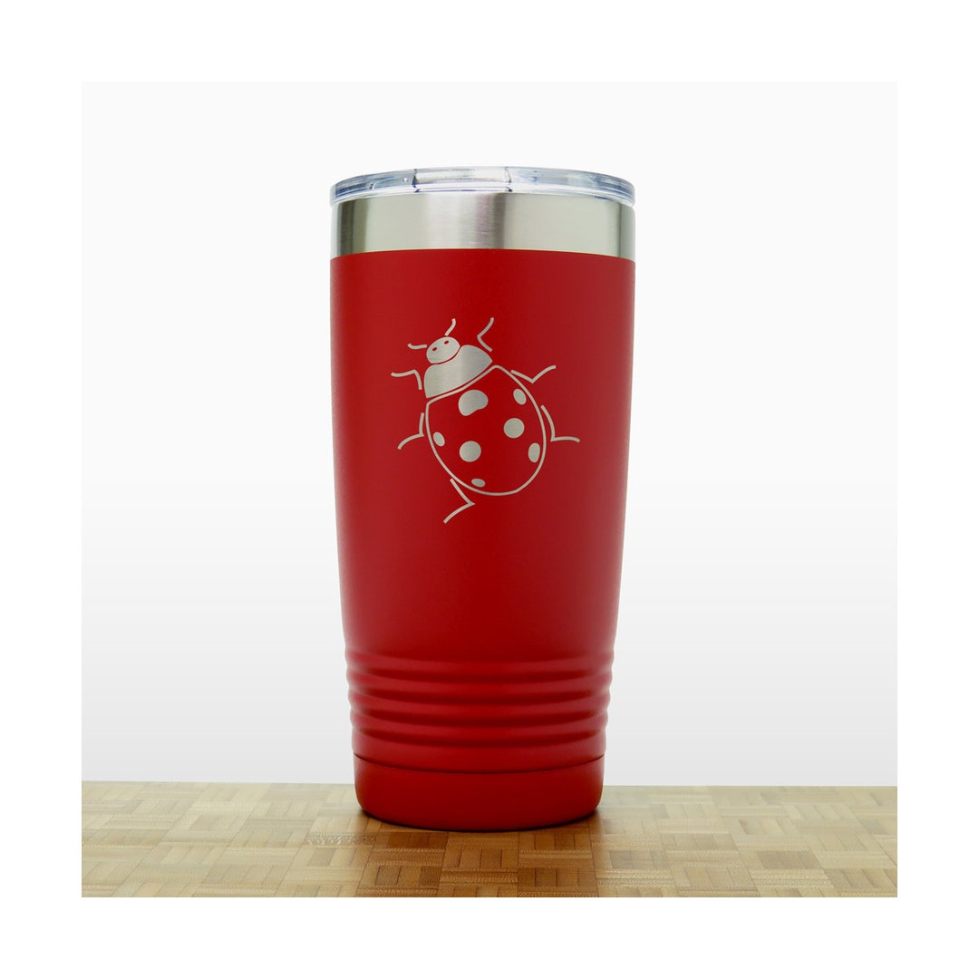 Ladybug Insulated Engraved 20oz Travel Mug - Personalized Stainless ...
