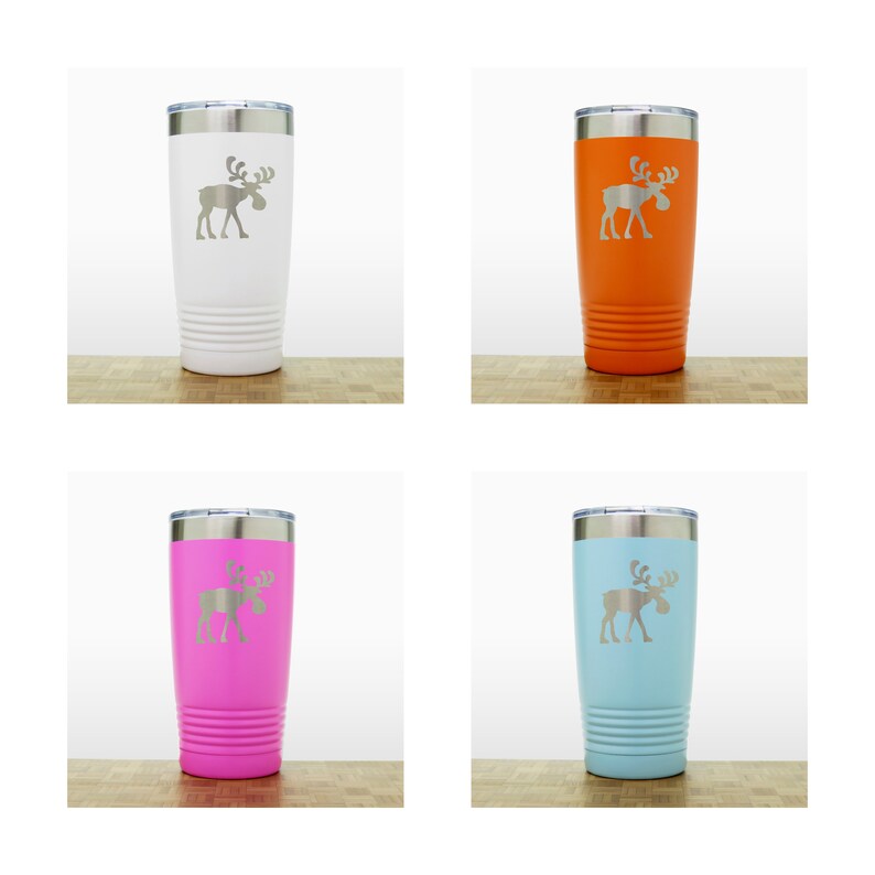 Moose Personalized 20 oz Insulated Stainless Steel Tumbler | Etsy