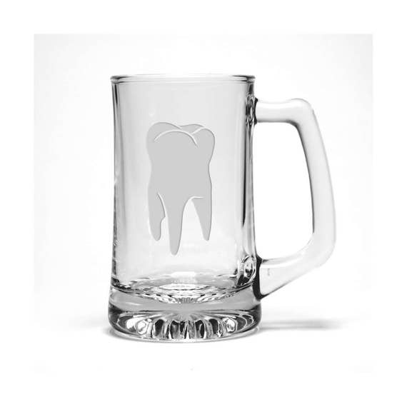 Tooth Beer Glass Free Personalization Dentistry Graduate - Etsy