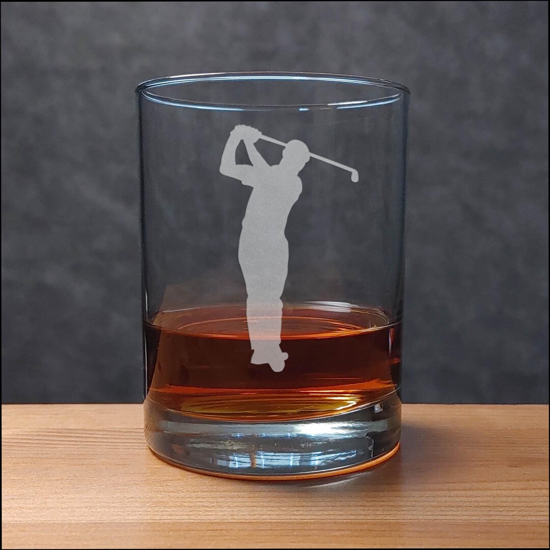 Golfer 13oz Engraved Whisky Glass - Perfect Gift for Golfers - Free ...
