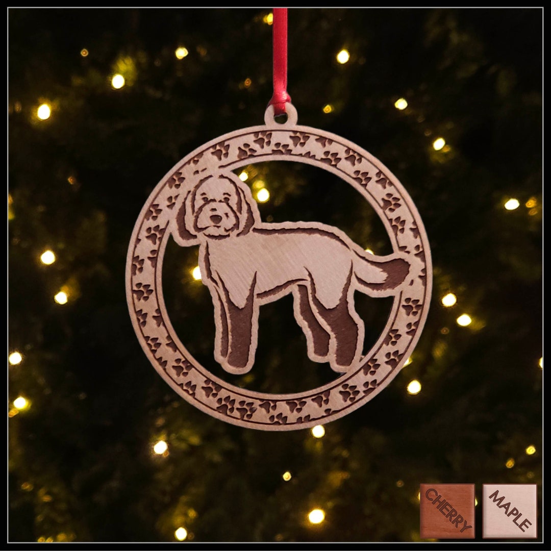 Labradoodle Wood Dog Ornament With Personalization Option Available ...