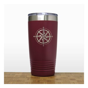 Compass Rose Personalized 20oz Insulated Stainless Steel - Etsy