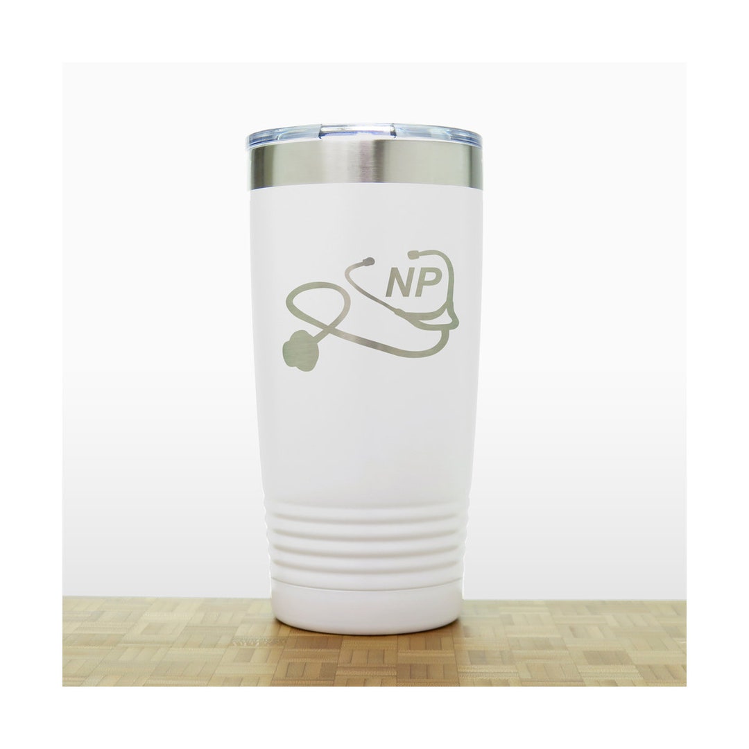Nurse Practitioner (stethoscope) Personalized 20oz Insulated Tumbler ...