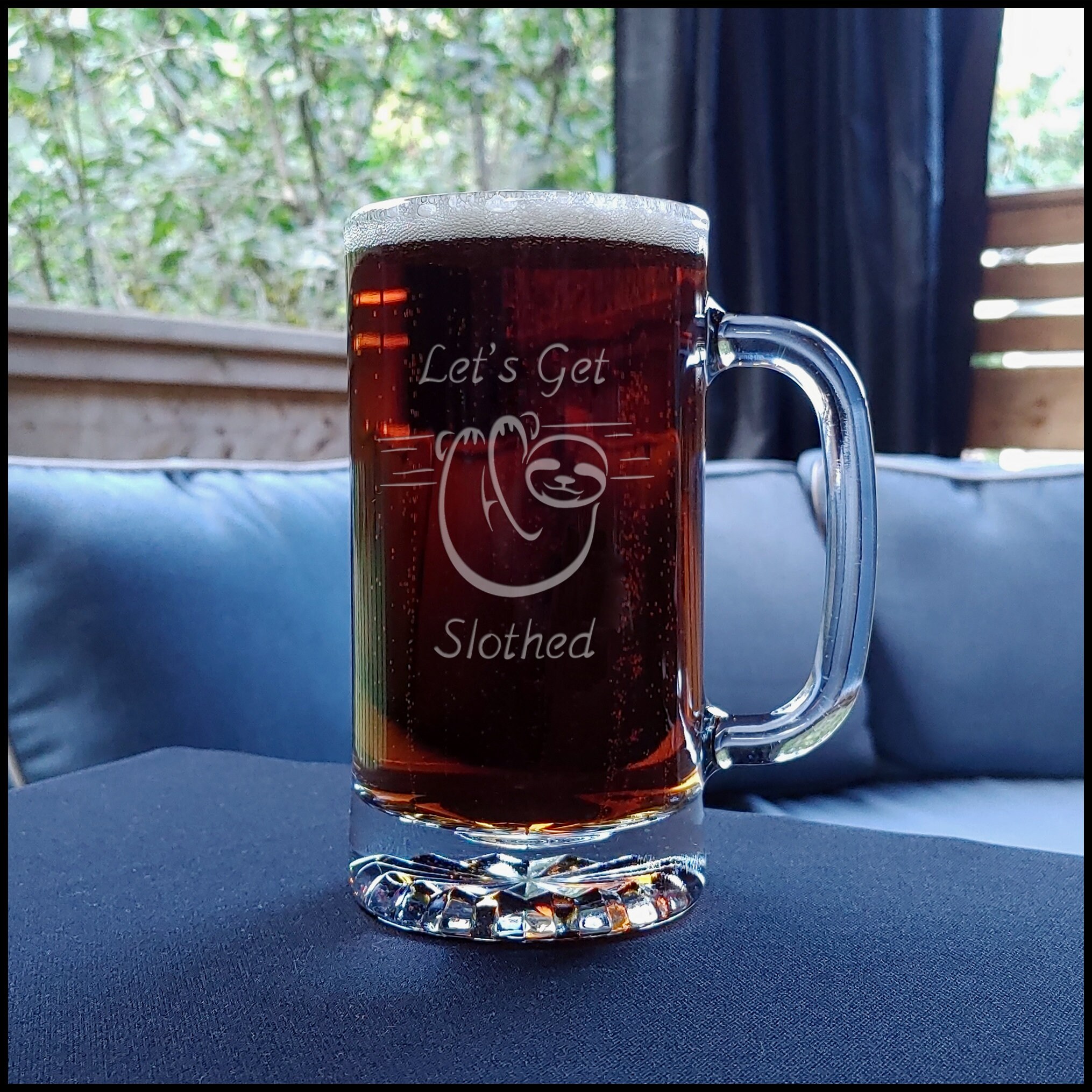 Sloth Beer Mug Let's Get Slothed Free Personalization - Etsy Canada