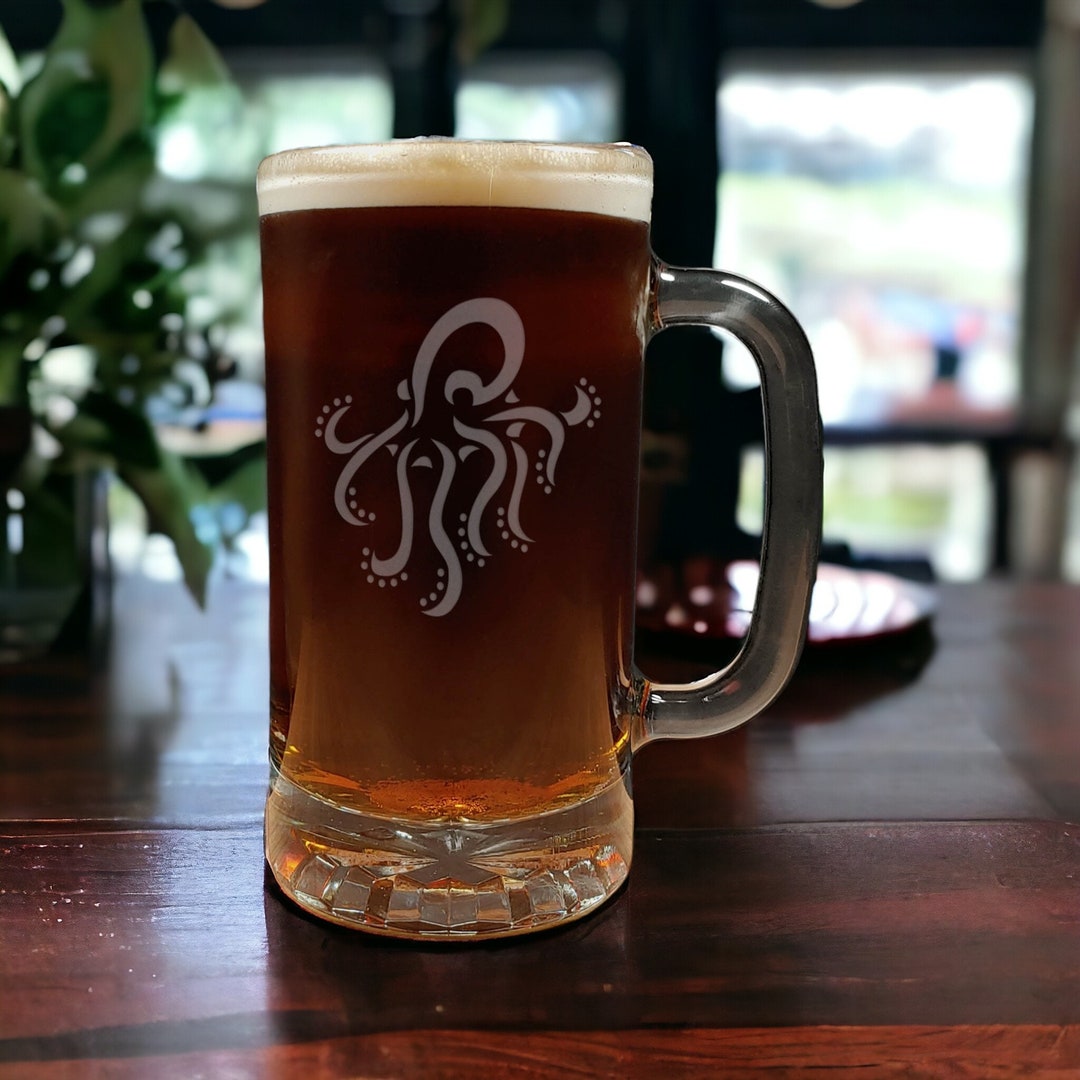 Octopus Beer Mug Free Personalization Personalized Gift - Etsy