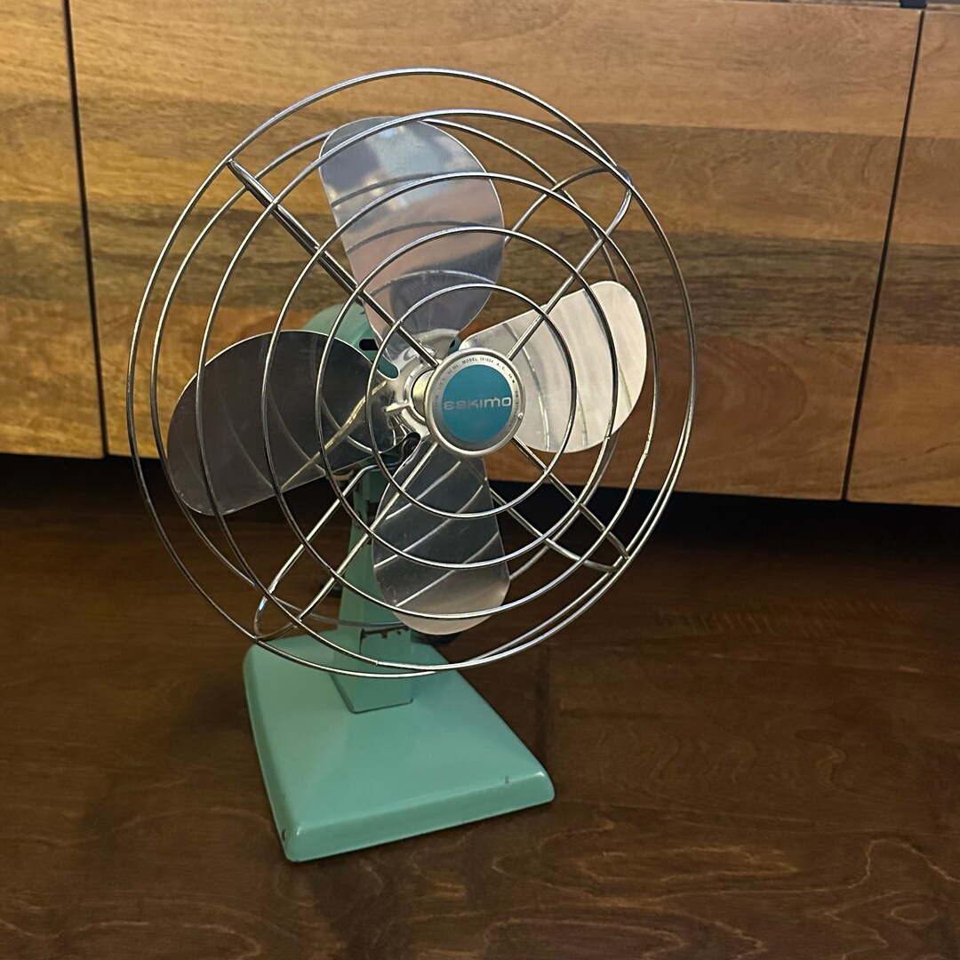 Retro Eskimo Fan With Chrome Cage - Etsy