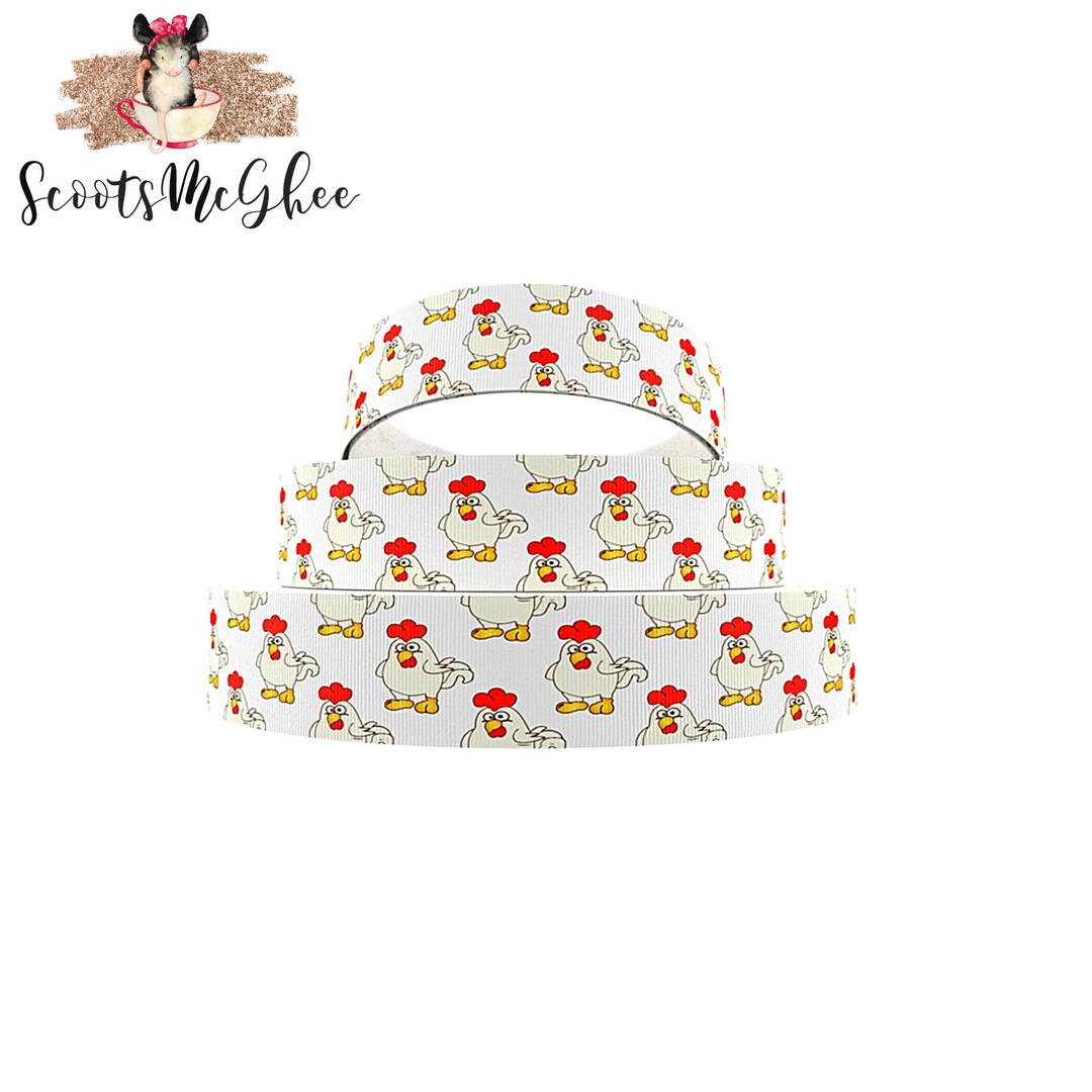 Chicken Grosgrain Ribbon, Chicken Grosgrain Ribbon 1, Chicken Hair Bow ...