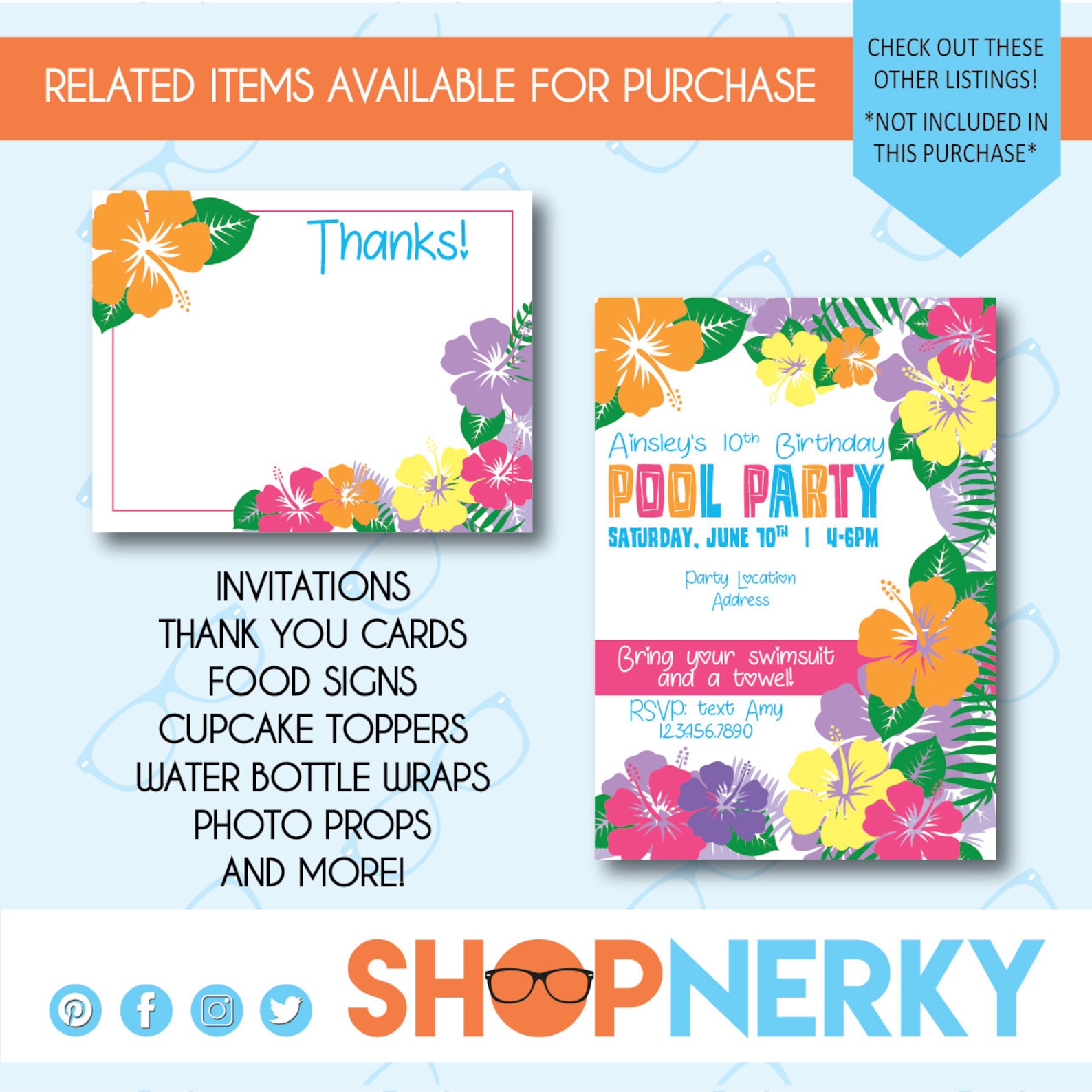 Luau Party Signs Beach Theme Hawaiian Wooden Look - Etsy