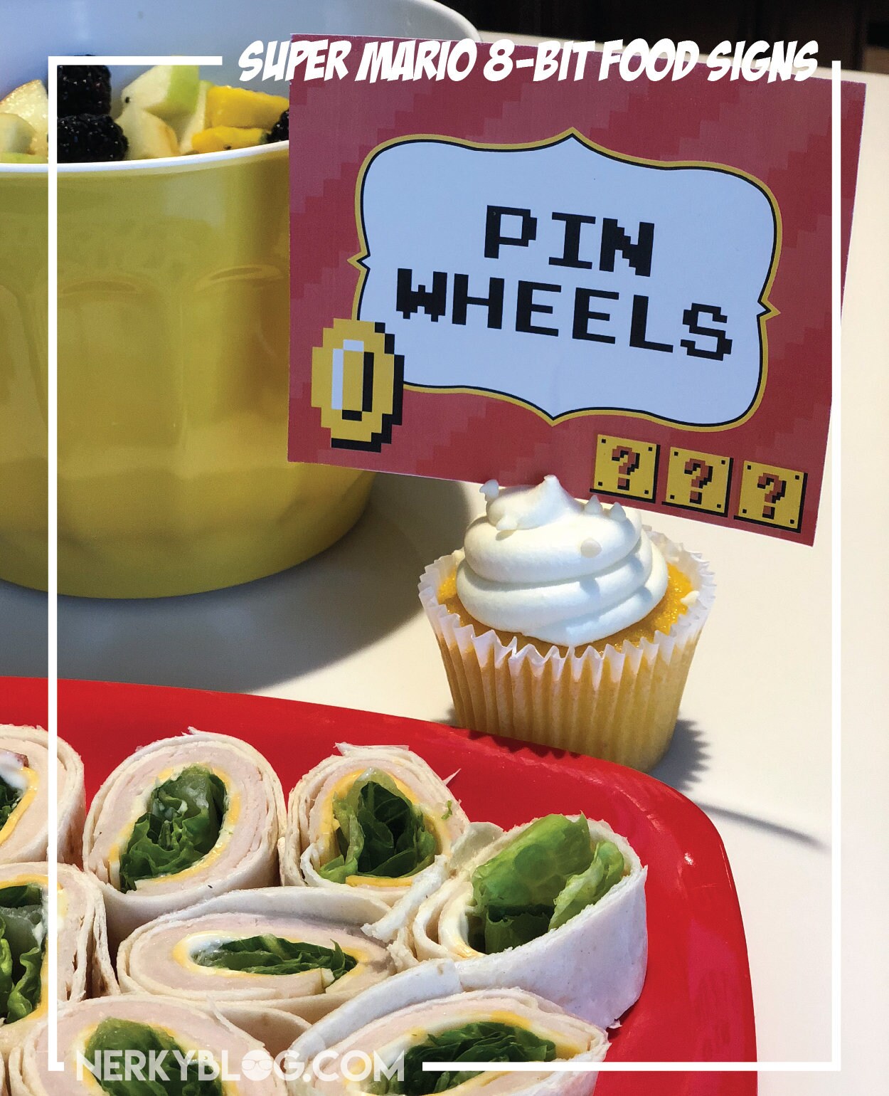 Instant Download + Canva Template | 8-bit Video Game Themed Food or ...