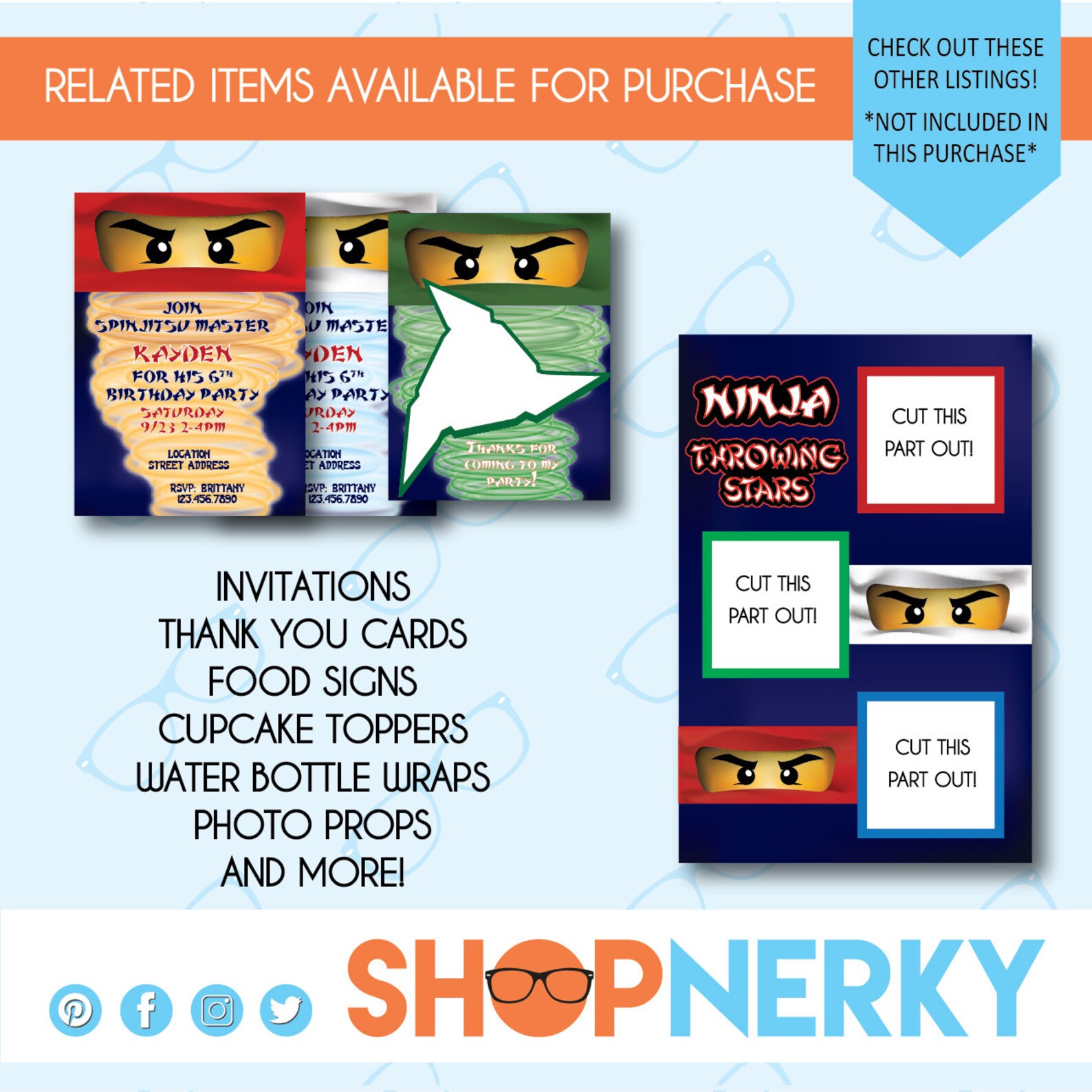 PRINTABLE Ninja Name Game Perfect for Ninjago or Ninja Themed Party - Etsy