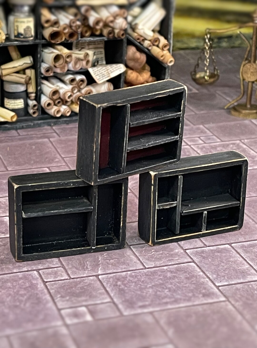 Dollhouse Crate 1 Miniature Storage Box Witch Study - Etsy