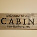 Custom Cabin Sign Cabin Location Sign Wood Cabin Sign Personalized ...