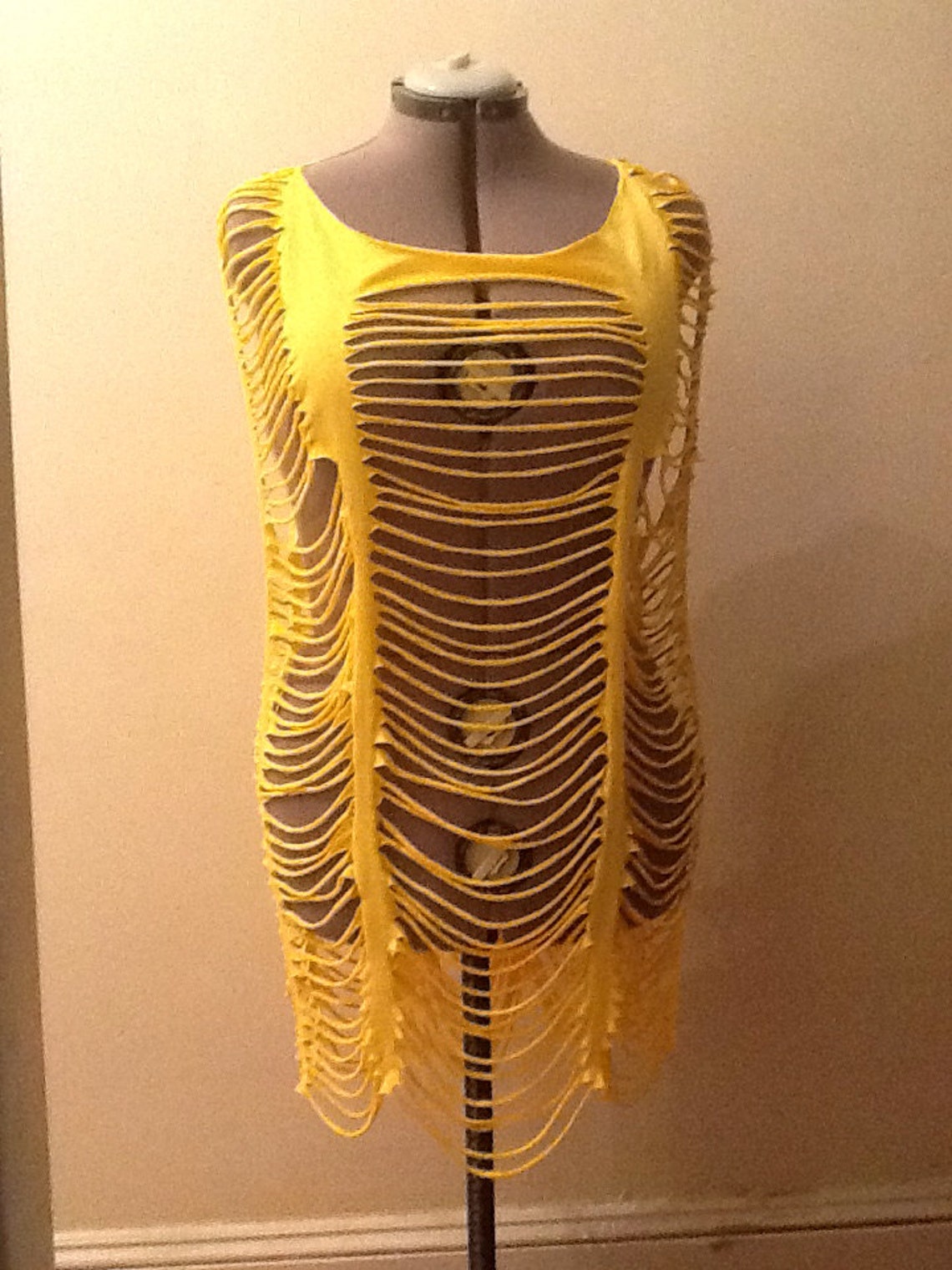 Sexy Yellow Beach Cover Up - Etsy