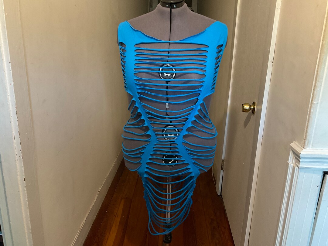 Sexy Sapphire Blue Beach Cover Up Etsy