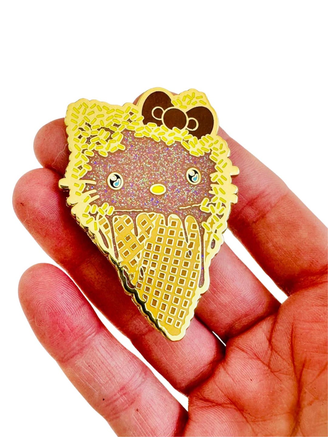 Choco Kitty A La Mode Enamel Pin - Etsy