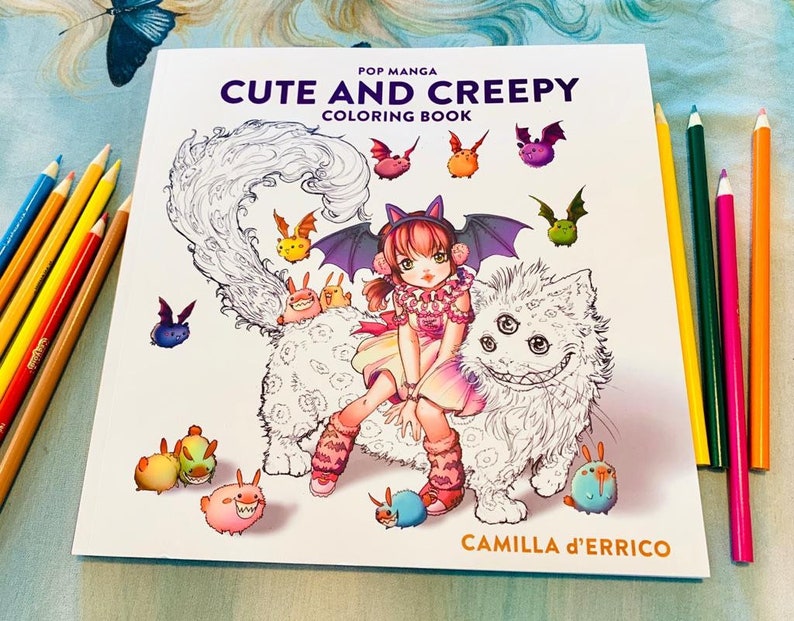 Pop Manga Cute and Creepy Coloring Book RESTOCKED - Etsy Sweden