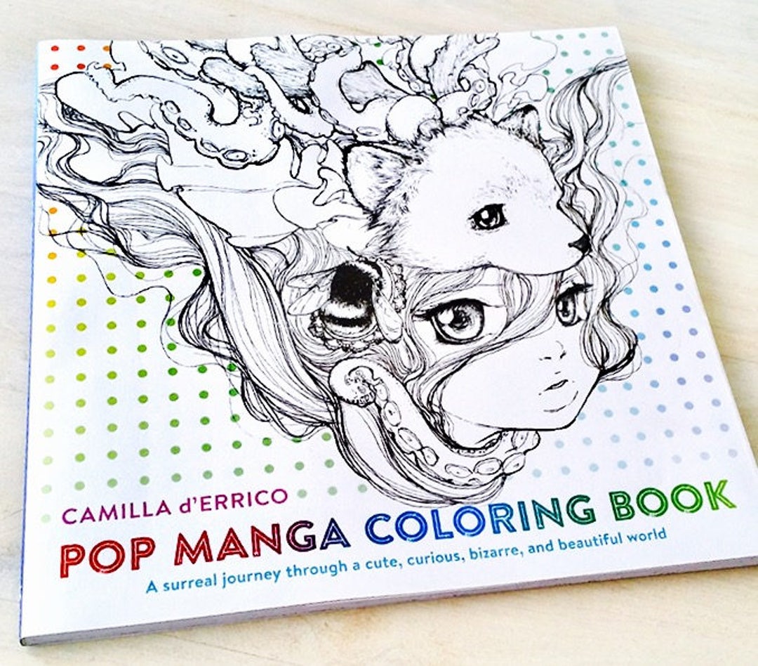 Pop Manga Coloring Book - Etsy