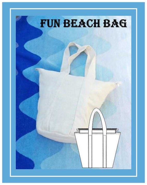 Sewing Pattern: Fun Beach Bag | Etsy