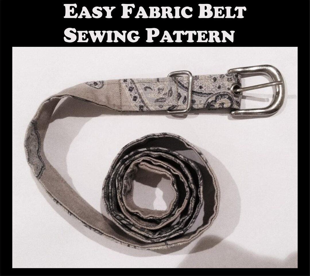 Sewing Pattern: Easy Fabric Belt - Etsy