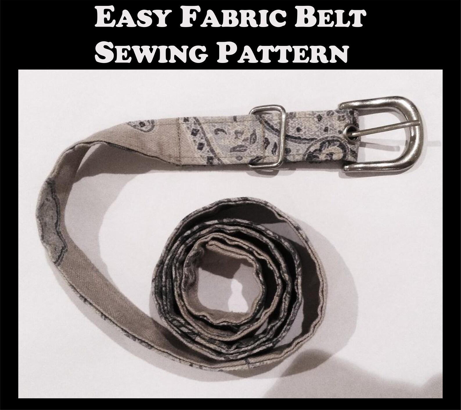 Sewing Pattern: Easy Fabric Belt | Etsy