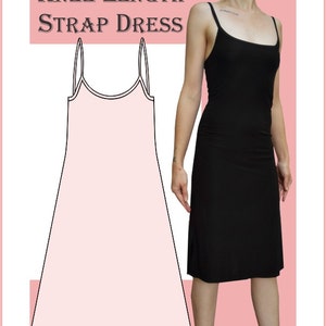Sewing Pattern: Strap Dress, 2 Pattern Pack - Etsy