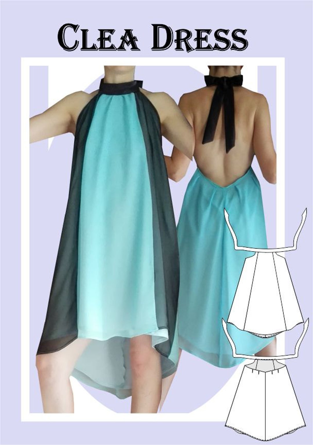 Clea Dress Sewing Pattern Plus Sizes 18/44 to 28/54 - Etsy