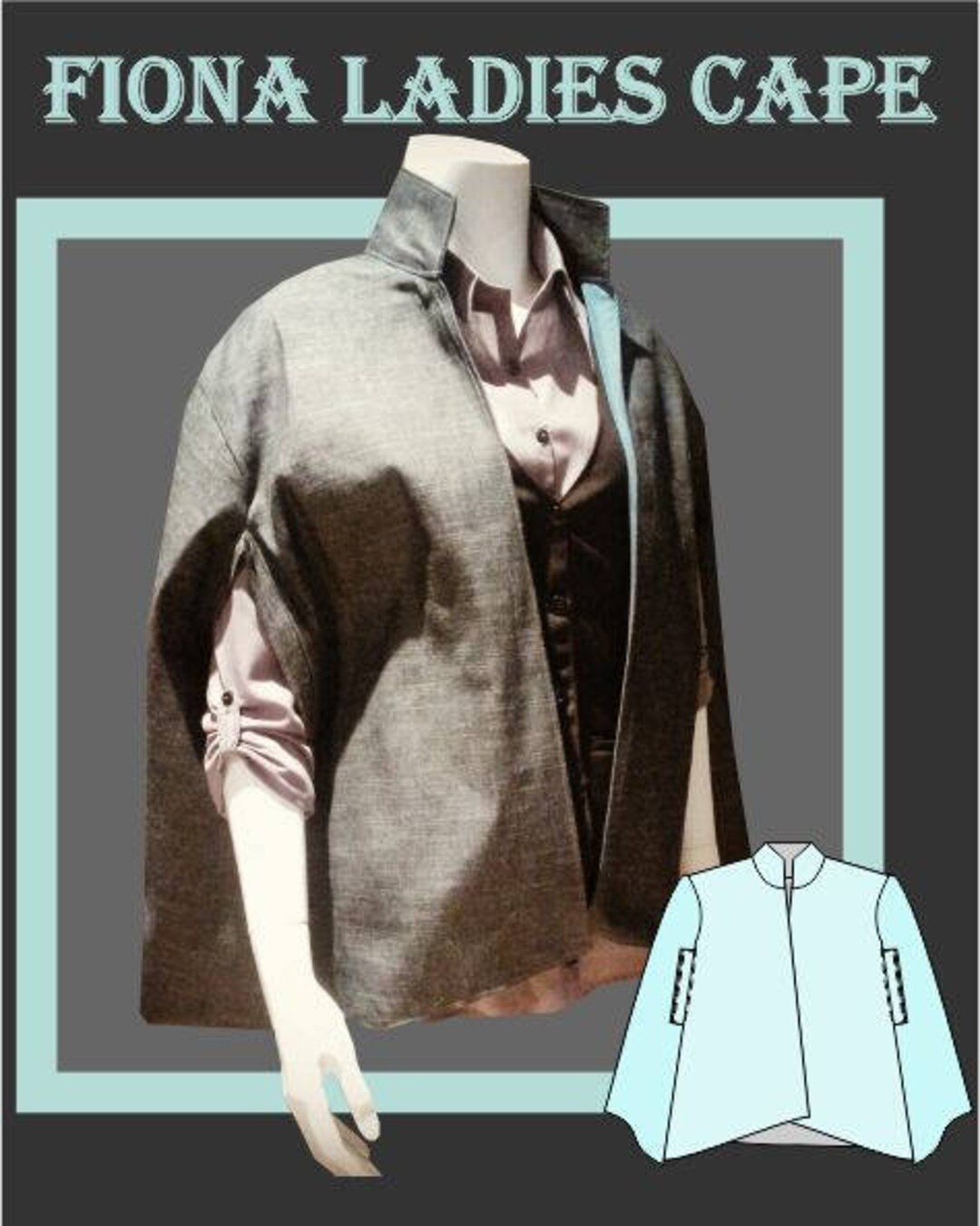 Fiona Ladies Cape Sewing Pattern - Etsy