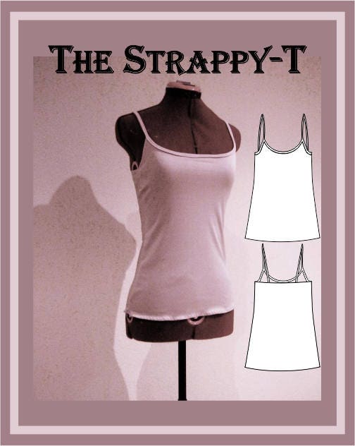 Sewing Pattern: the Strappy T | Etsy