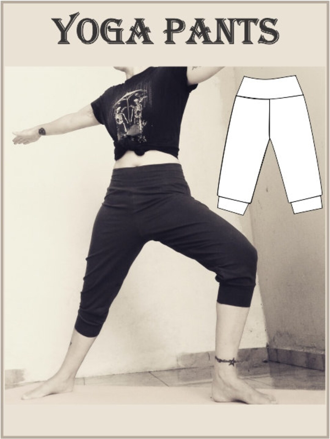 Sewing Pattern Yoga Pants Etsy