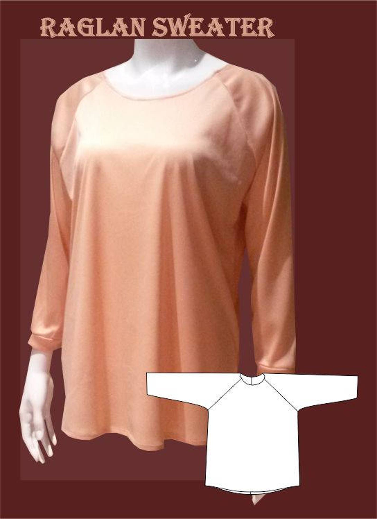 Raglan Sweater Sewing Pattern - Etsy