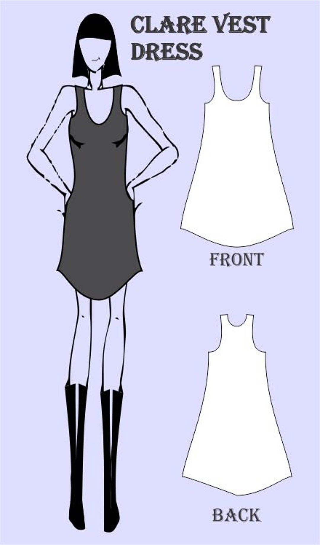Clare Dress Sewing Pattern - Etsy