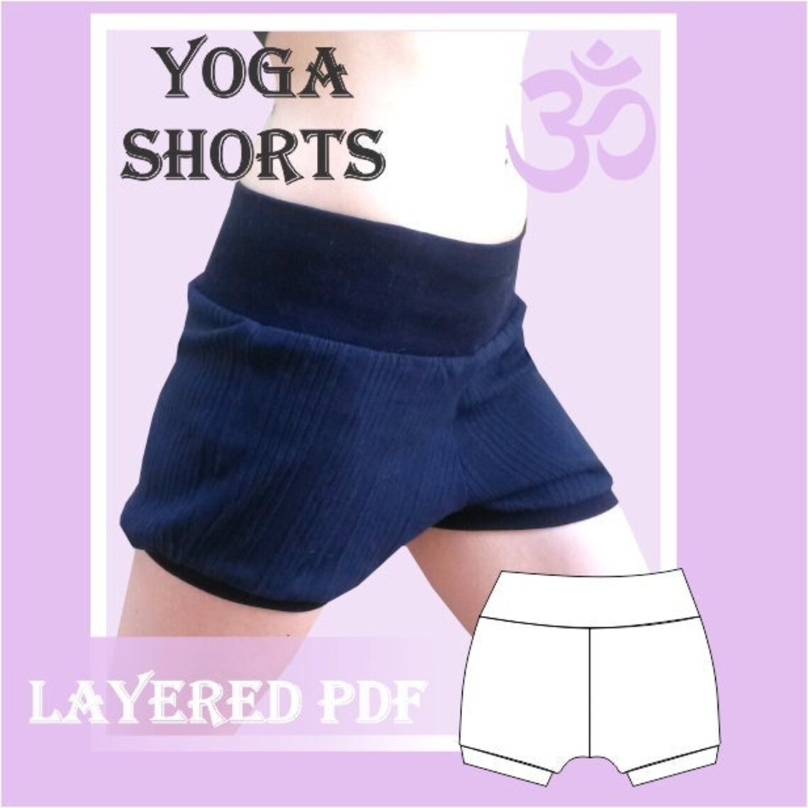 Sewing Pattern: Easy Yoga Shorts - Etsy