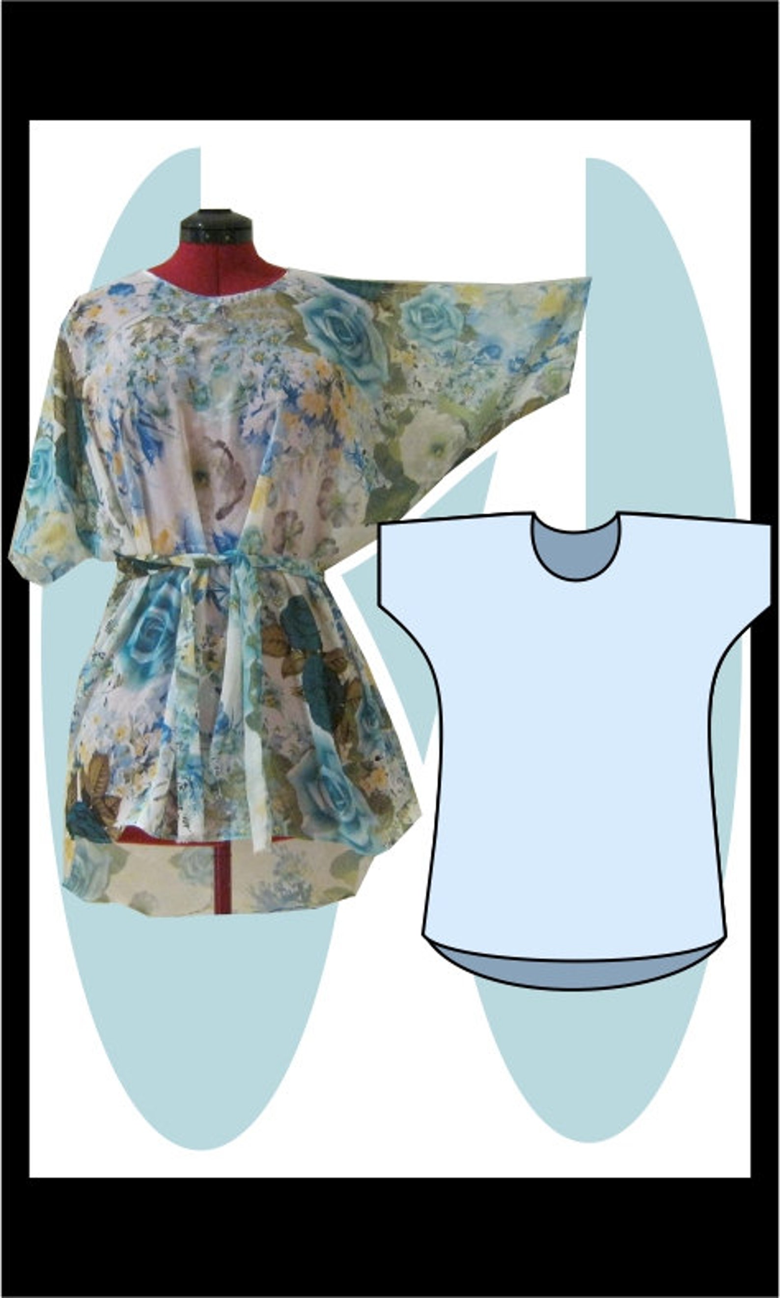 Sewing Pattern: Summer Batwing Dress Mini - Etsy