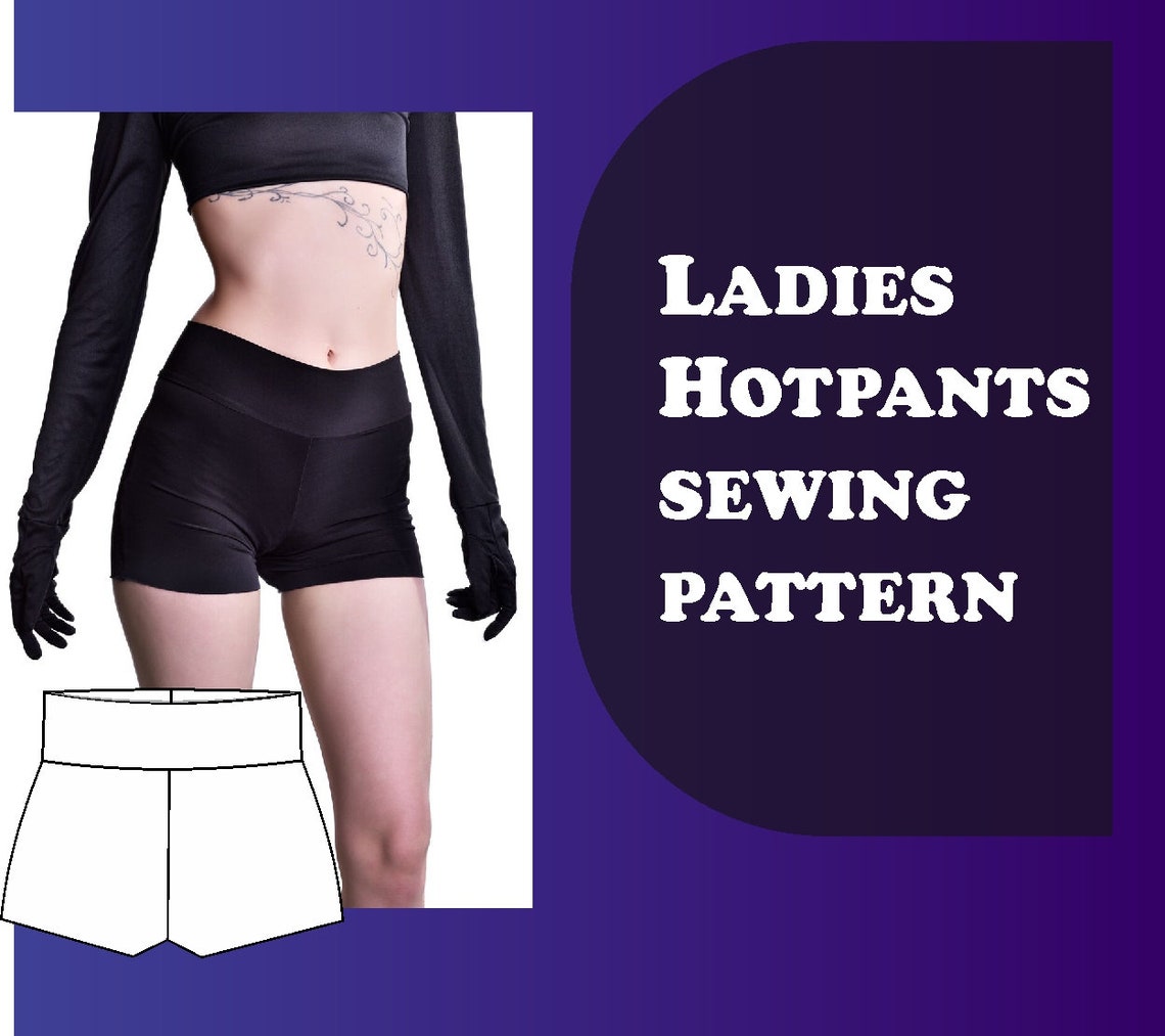 Ladies Hot Pants - PDF Sewing Pattern - Sizes Xsmall to Xlarge - Etsy