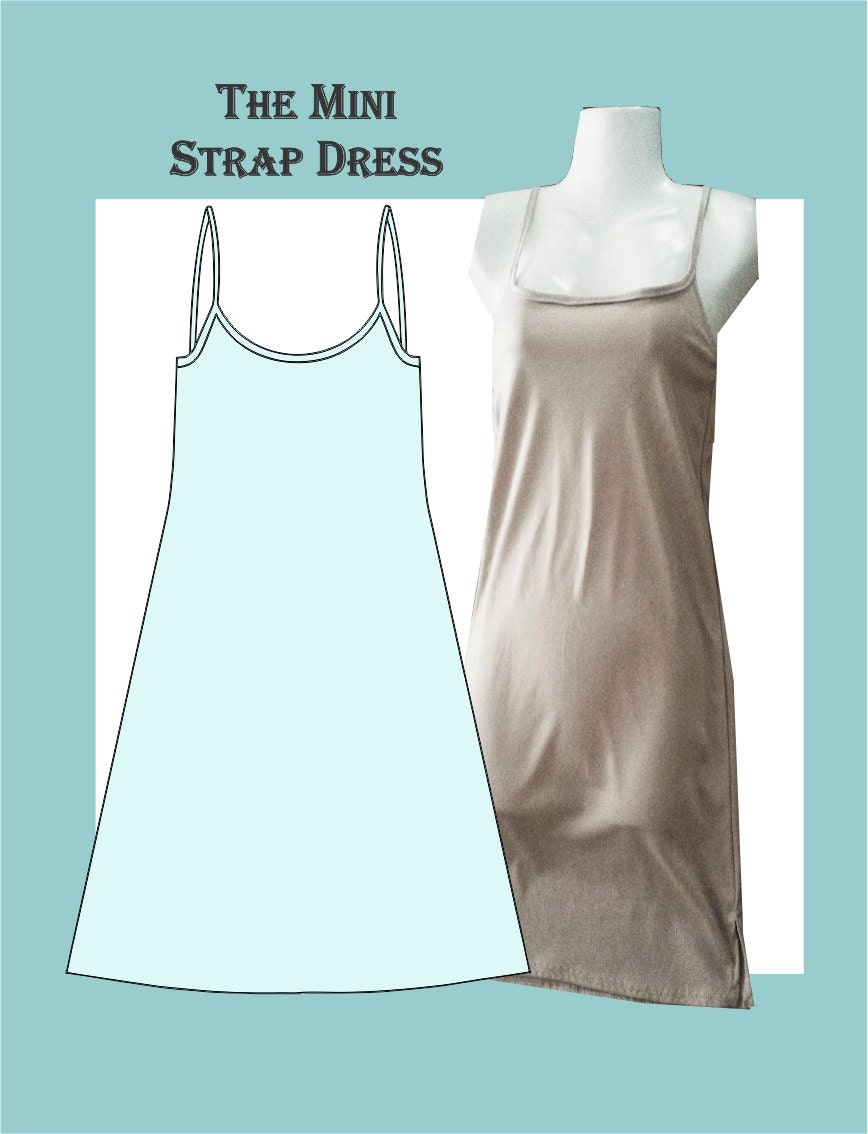 Sewing Pattern: Strap Dress 2 Pattern Pack - Etsy