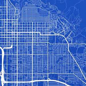 Salt Lake City Map Print Poster, Map of Salt Lake City, UT Minimalist ...