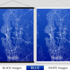 Seattle Map Print Poster Map of Seattle WA Minimalist Art 7 - Etsy