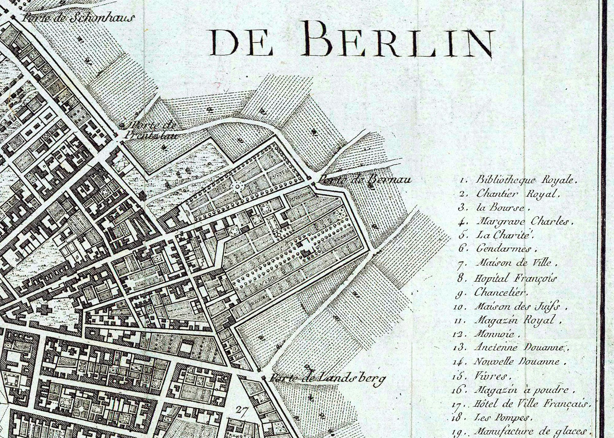 Berlin Map 1788 Old Map of Berlin Germany in High Resolution | Etsy